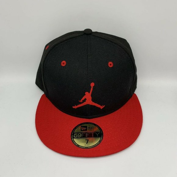 New Era | Accessories | Air Jordan Jumpman Bred Size 7 59fifty New Era ...